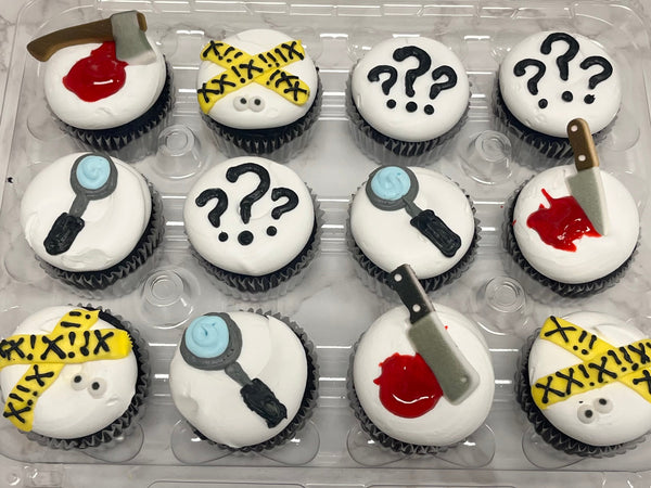 Murder Mystery Cupcake 12 pack - Dorothy Ann Bakery & Cafe