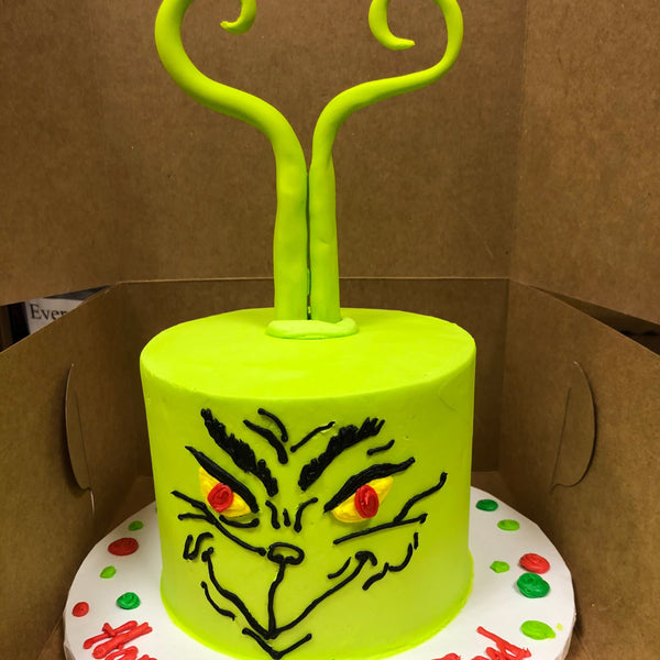 Grinch Cake (3 layer 6" round) - Dorothy Ann Bakery & Cafe