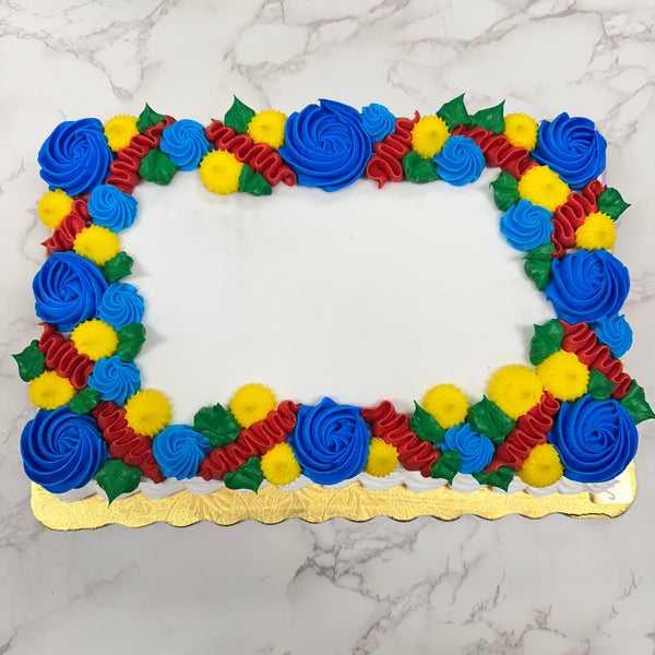Party Design Sheet Cake - Dorothy Ann Bakery & Cafe