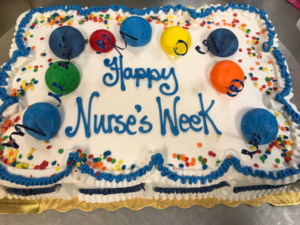 Nurses Week Balloon Sheet Cake - Dorothy Ann Bakery & Cafe