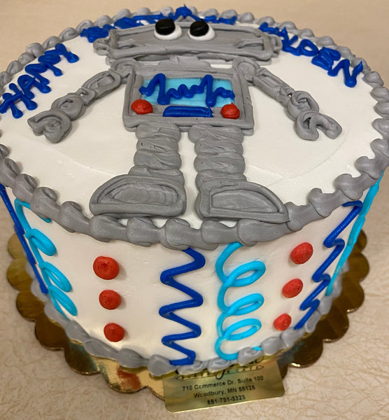 Robot Design Cake - Dorothy Ann Bakery & Cafe