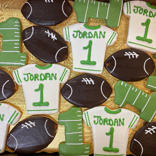 First Down Birthday Cookies - Dorothy Ann Bakery & Cafe