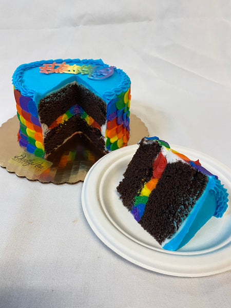 Rainbow Scales Cake - Dorothy Ann Bakery & Cafe