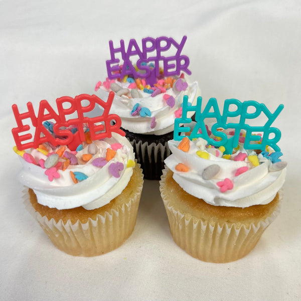 Happy Easter Pick Cupcakes - Dorothy Ann Bakery & Cafe