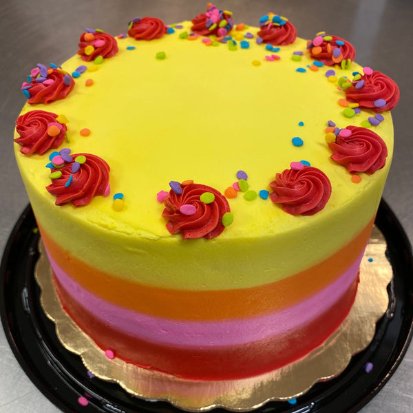 Smear Sunset Round Cake - Dorothy Ann Bakery & Cafe